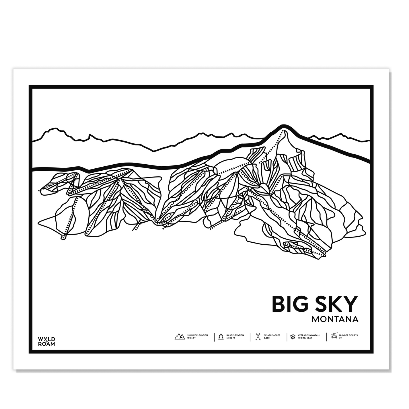 Big Sky Trail Map – Wyld & Roam