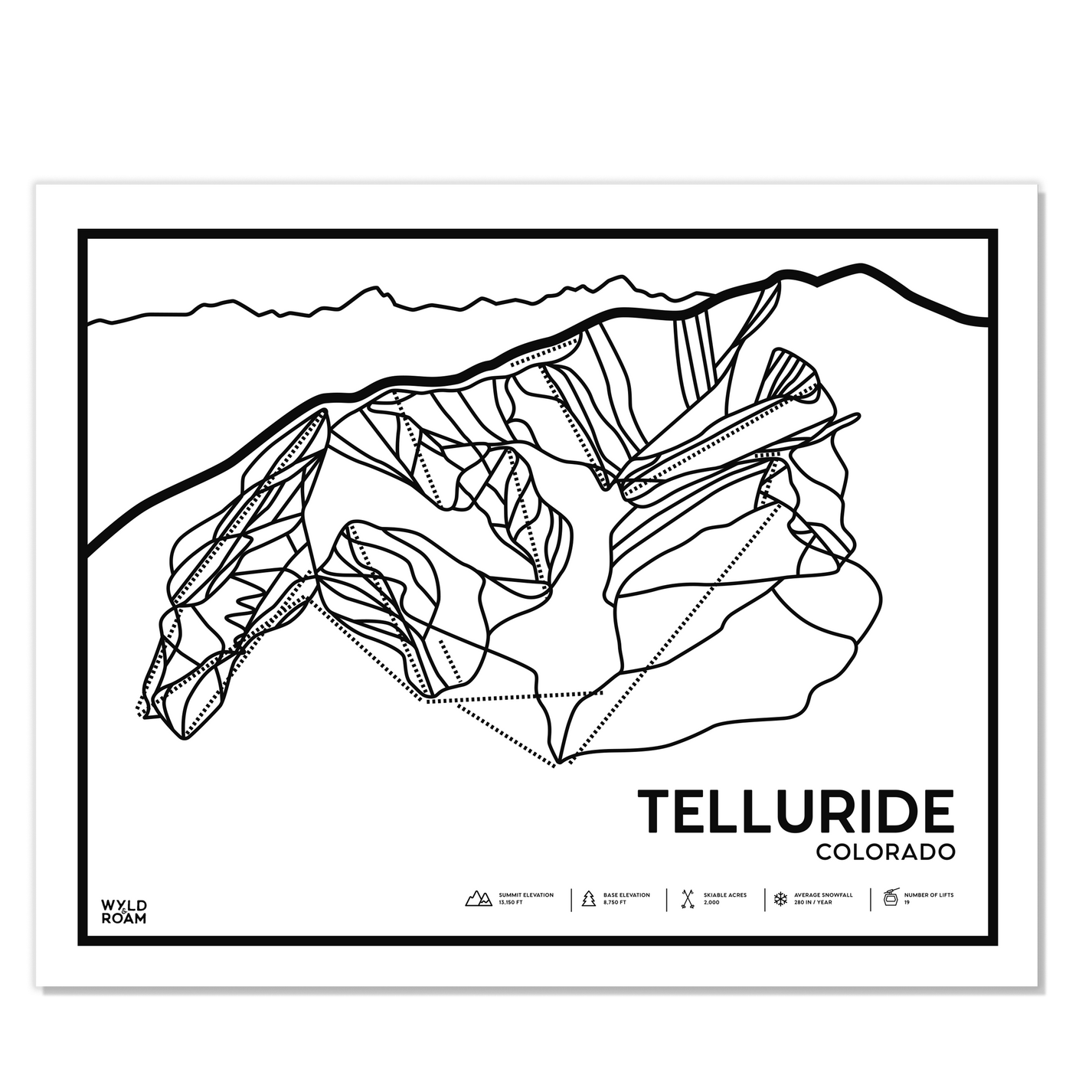 Telluride Trail Map – Wyld & Roam